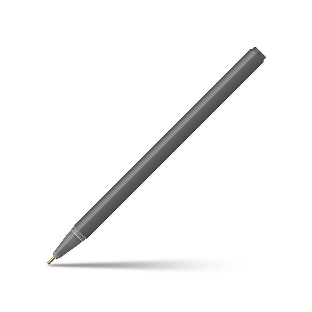 Silver Ink Pen - Silver Rubber Ink Pen - Silver Leather Ink Pen | Carmel